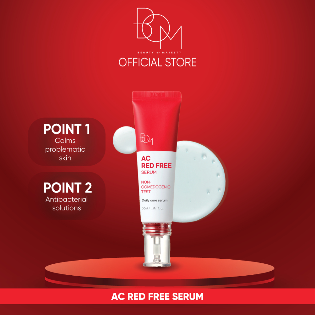 Beauty Of Majesty BOM AC Red Free Serum Acne Prone Skin Care (30ml ...