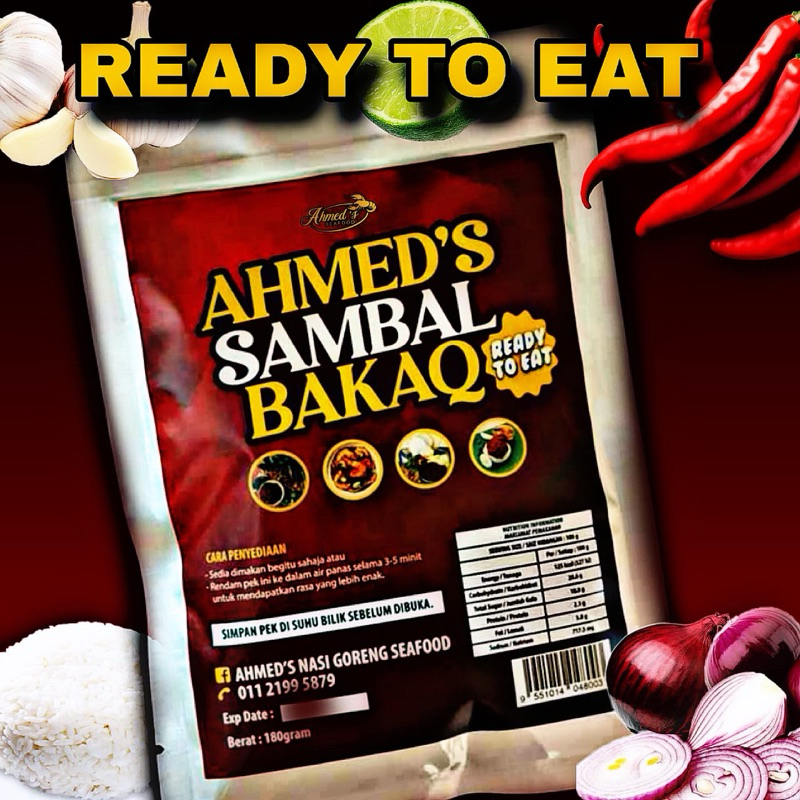 Ahmed’s Sambal Merah Bakar (READY TO EAT) | Shopee Malaysia