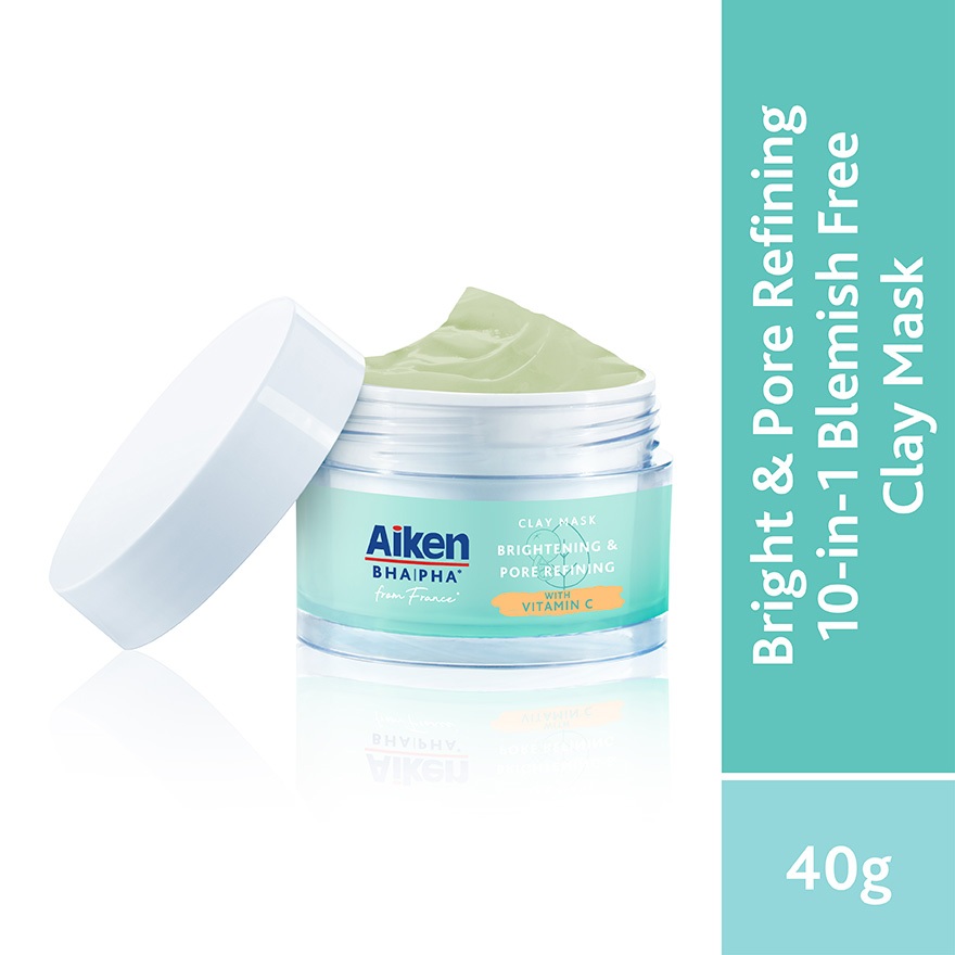 AIKEN BHA PHA Brightening & Pore Refining Clay Mask 40g | Vitamin C ...