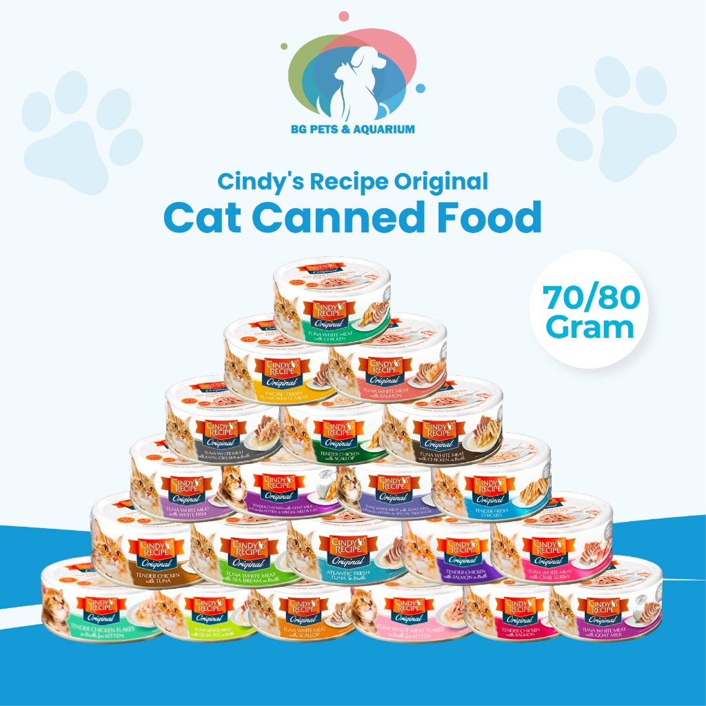 Cindy's Recipe Original Cat Canned Food 70G/80G | Shopee Malaysia