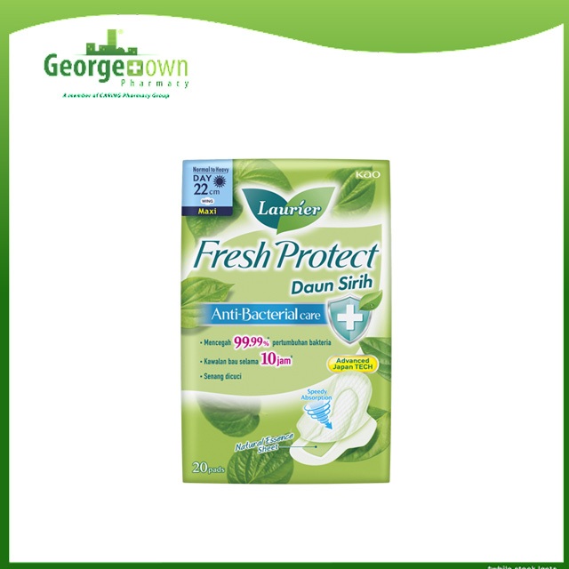 LAURIER FRESH PROTECT DAUN SIRIH DAY 22CM 20S | Shopee Malaysia
