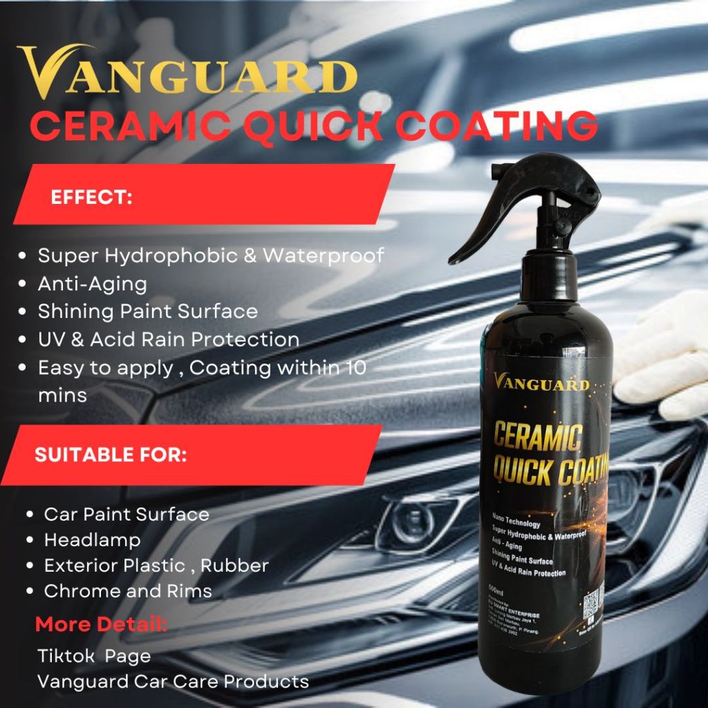 Vanguard Ceramic Quick Coating | Shopee Malaysia