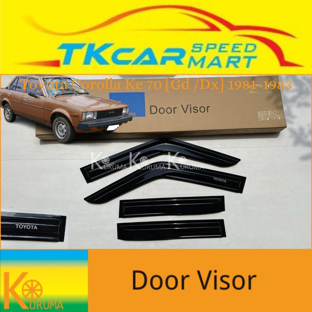[READY STOCK] TOYOTA COROLLA KE70 [GL/DX] 1981-1983 ( KURUMA ) 4 DOOR 8 ...