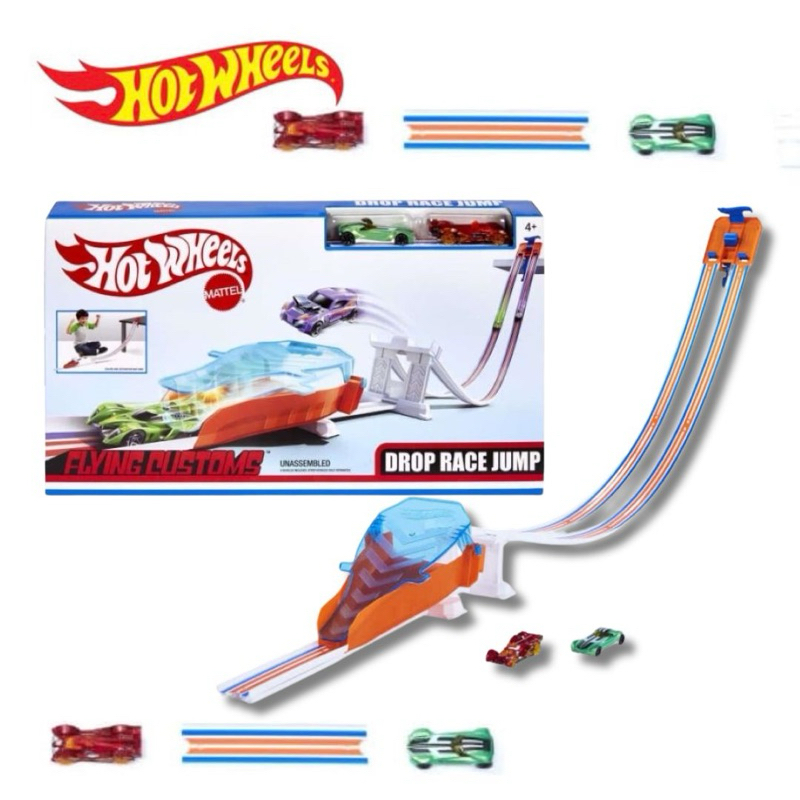 HOT WHEELS FLYING CUSTOMS RACE AND JUMP TRACKSET GJL15 | Shopee Malaysia