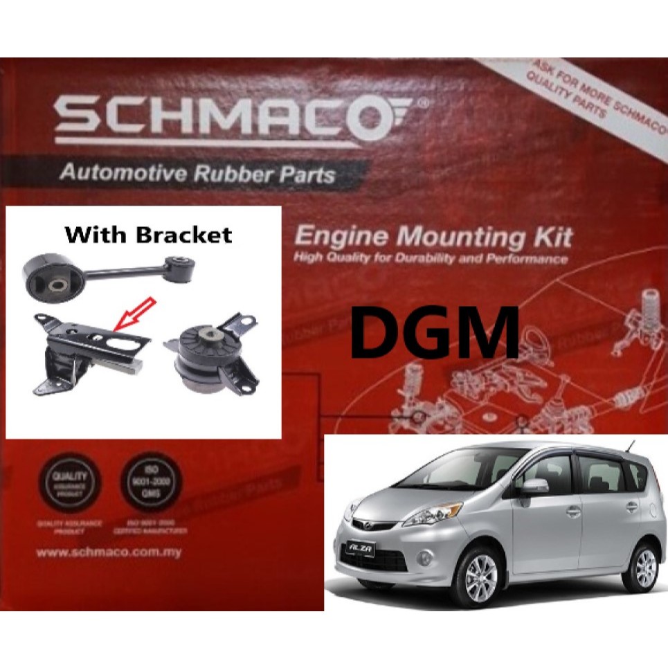 Schmaco Engine Mounting Kit Set for Perodua Alza 1.5 2009-2020y Auto ...