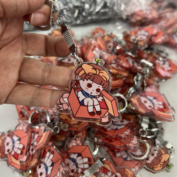 Custom Acrylic Keychain (MOQ 10 PCS 1 DESIGN) Custom Made Customize ...