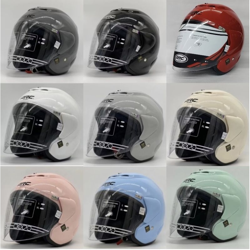 HELMET ARC RITZ MODREN + WARNA PASTEL SIRIM DILULUSKAN | Shopee Malaysia