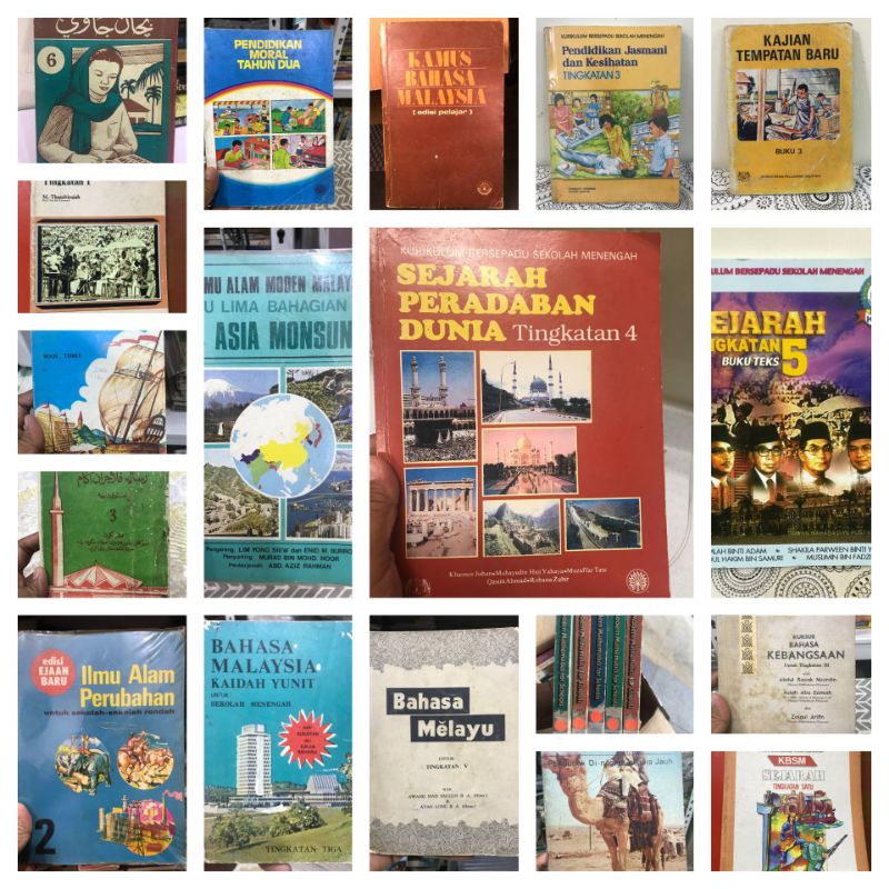BUKU TEKS LAMA 1950s sehingga 2000s (Buku Lama) | Shopee Malaysia