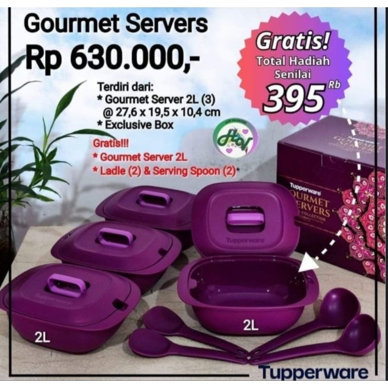 Tupperware Gourmet Servers / Bekas Lauk | Shopee Malaysia