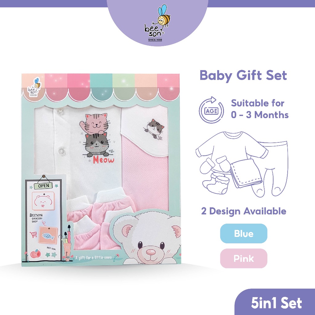 Beeson 5in1 Baby Boy / Girl Newborn Baby Gift Set Box Hamper Baby Gift ...