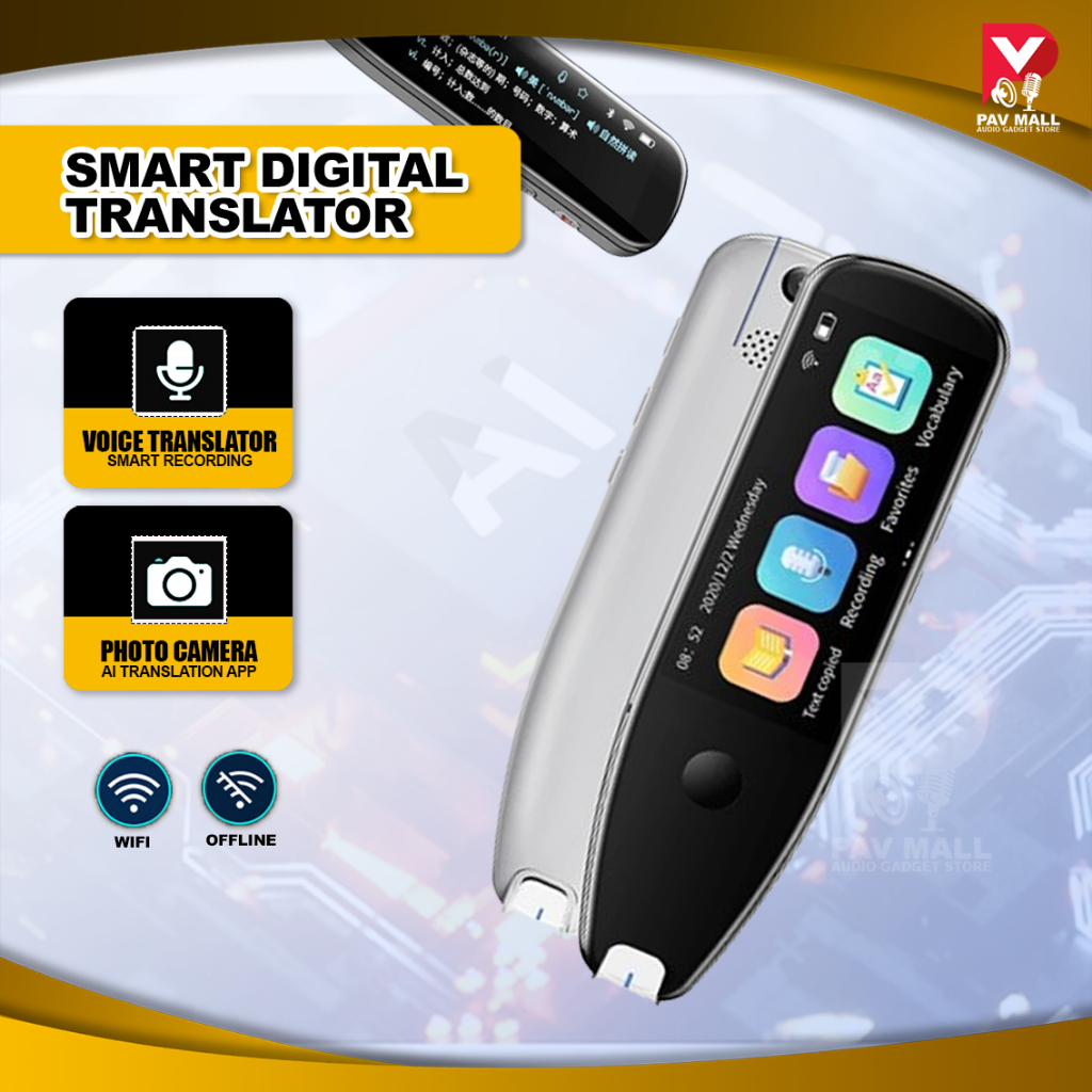Portable Smart Translator Pen | Digital Scan & Translate | Plug n Play ...