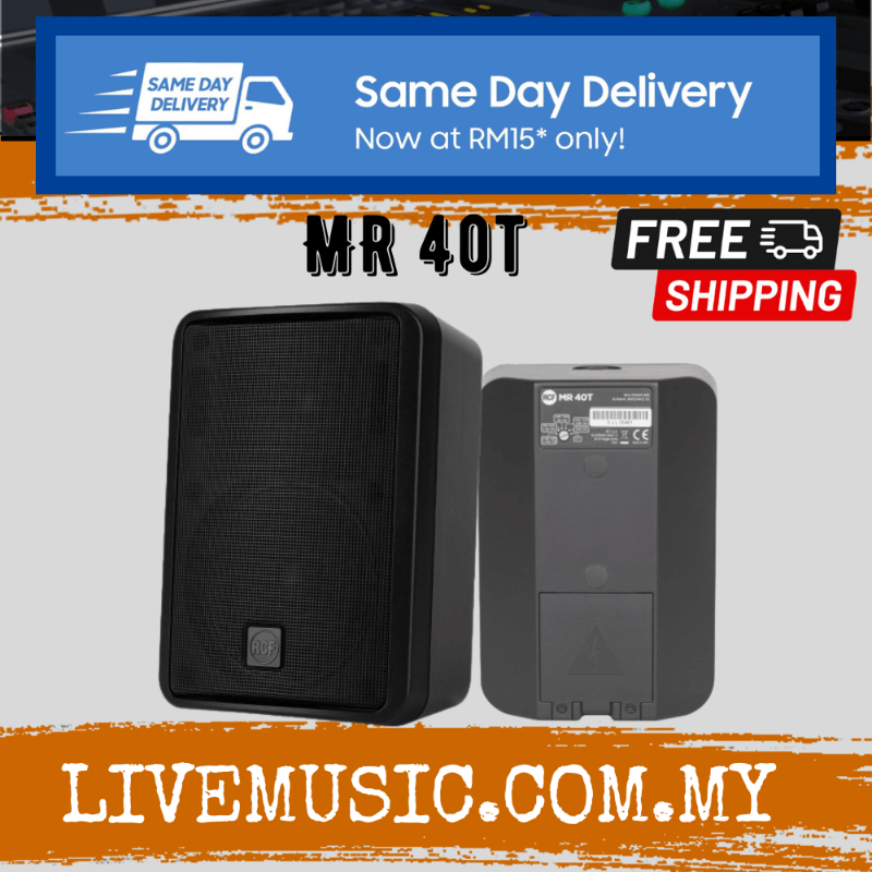 RCF MR 40T Two-way Passive Speaker - White / Black ( MR40T / MR-40T ) | Shopee Malaysia