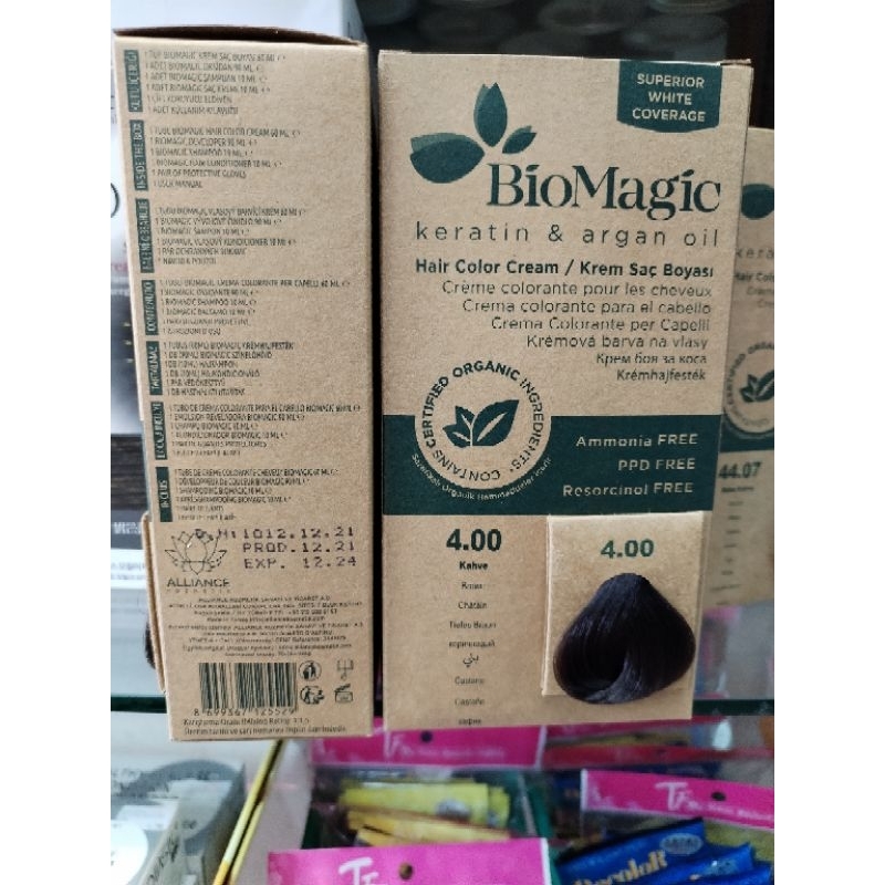 Biomagic Organic Hair Colour Cream 4.00 ( EXP : 12/24 ) | Shopee Malaysia