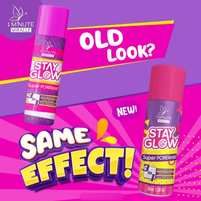 1 MINUTE MIRACLE Stay Glow instant glow spray 💥💥ORIGINAL💥💥 | Shopee ...