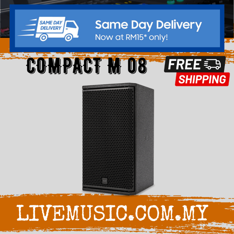 RCF Compact M 08 Two-way Professional Speaker - Black / White ( COMPACTM08 / M08 ) | Shopee Malaysia