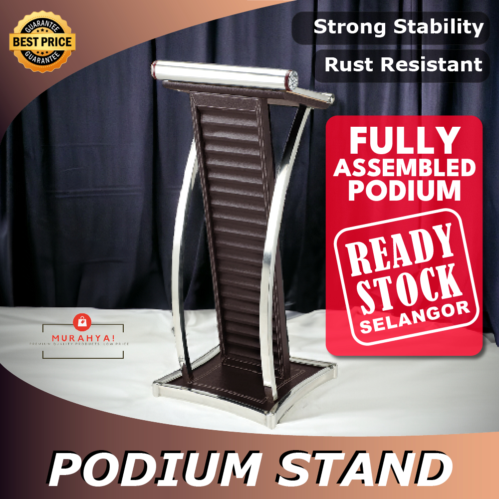 Podium Rostrum Lecterns Stainless Steel Speaking Podium Presentation ...