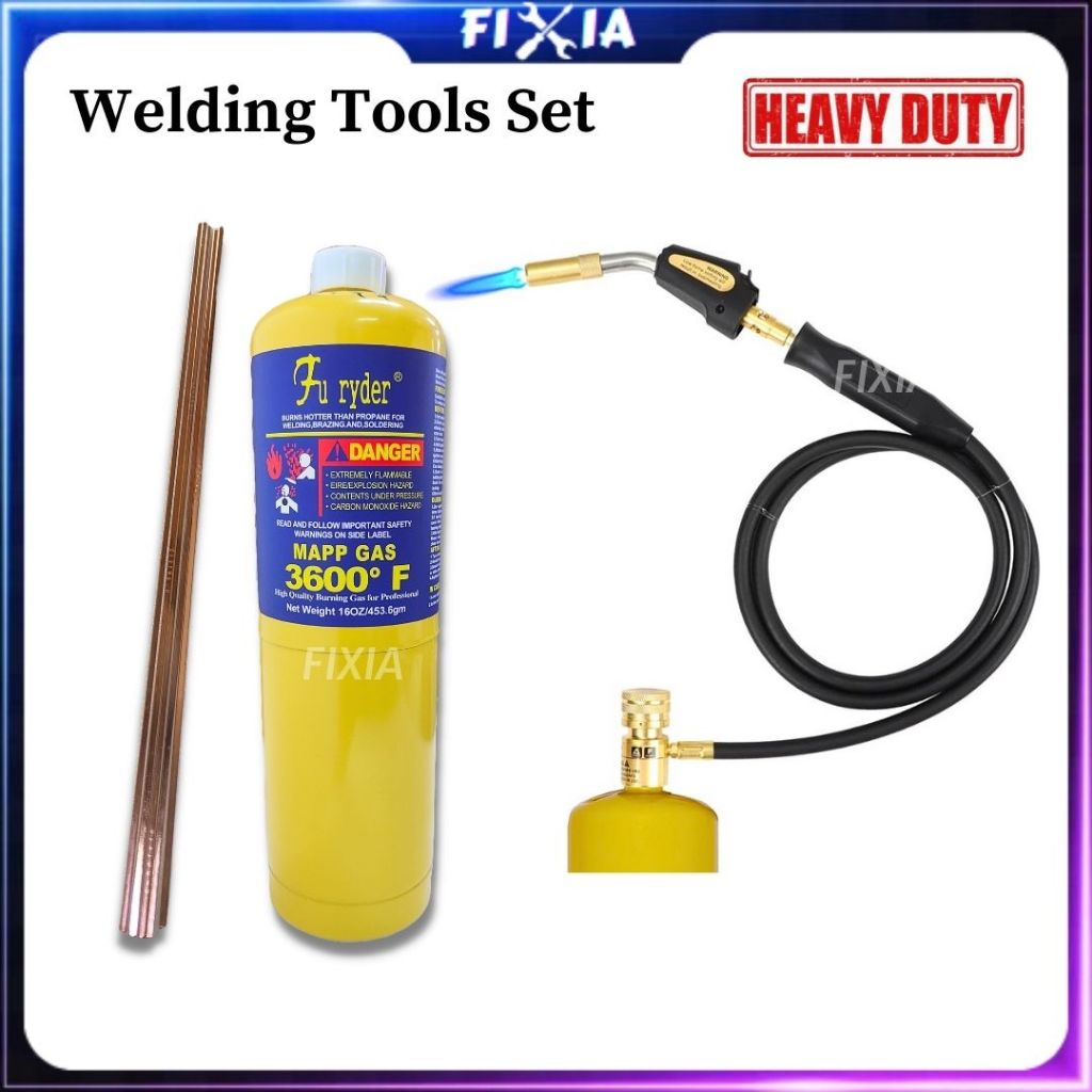 Welding Tools Set Mapp 3600F (16OZ/453.6gm)/Propane Hand Torch/Copper ...