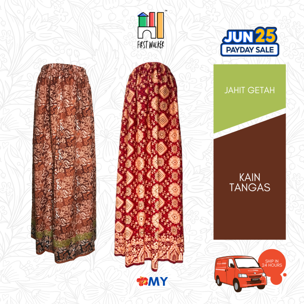 Kain Bertangas Free Size Sarung Batik Pantang Jahit Getah Pinggang ...