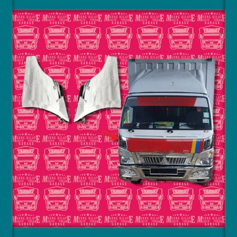 Corner Panel Pipi Chrome Mitsubishi Fuso fe71 fe83 fe85 [Fuso001¹ ...