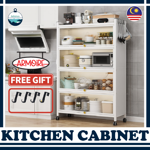 Kabinet dapur Kitchen cabinet almari Food storage sideboard Multi ...