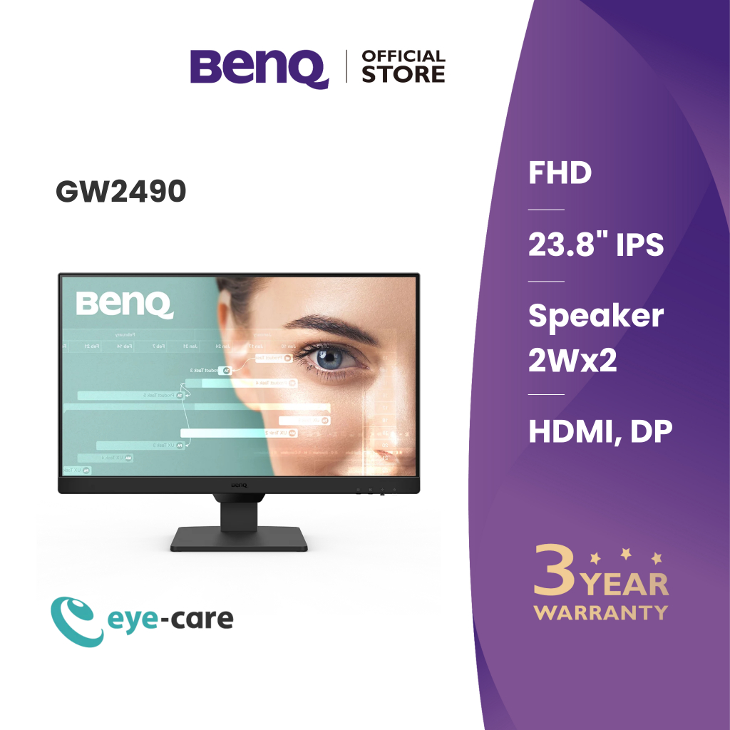 BenQ GW2490 | Home and office Monitor (23.8") | Shopee Malaysia