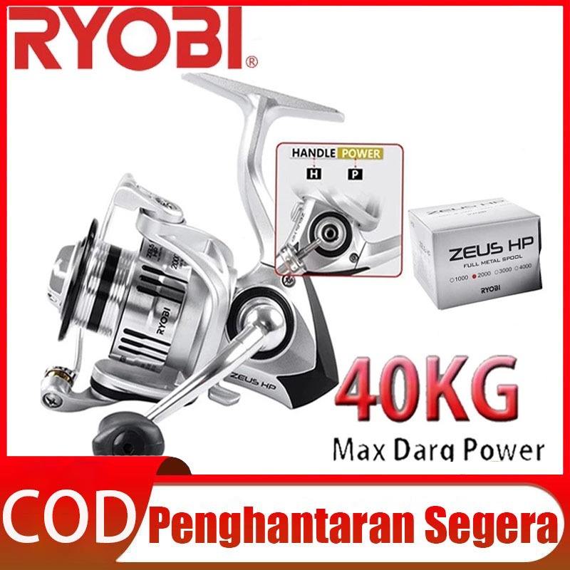 Ryobi Reel Spinning Reel Mesin Pancing Fishing Reel 13+1BB All Metal ...