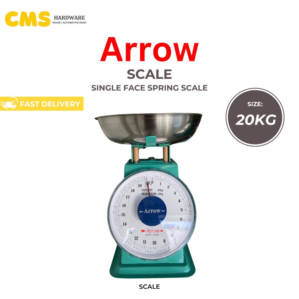 ARROW 20kg Weighing Scale Single Face Spring Scale Dacing Timbang *Not ...