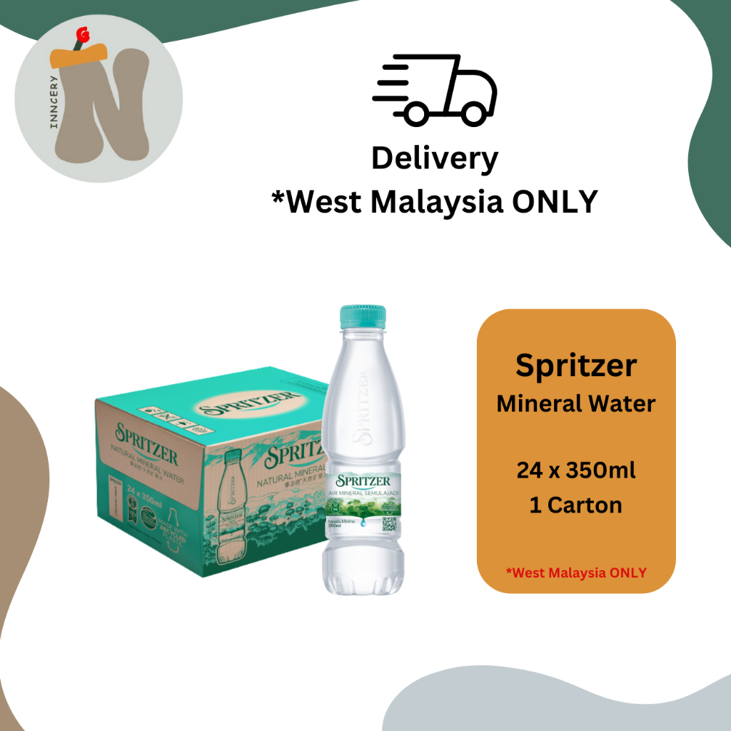 Spritzer Natural Mineral Water 24 x 350ml (1-6Cartons) | Shopee Malaysia