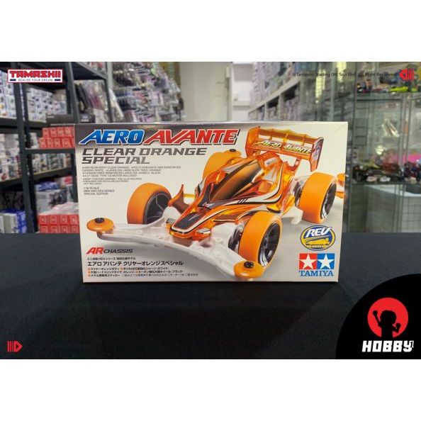 Tamiya 95083 Aero Avante Clear Orange Special (AR Chassis) (Mini 4WD ...