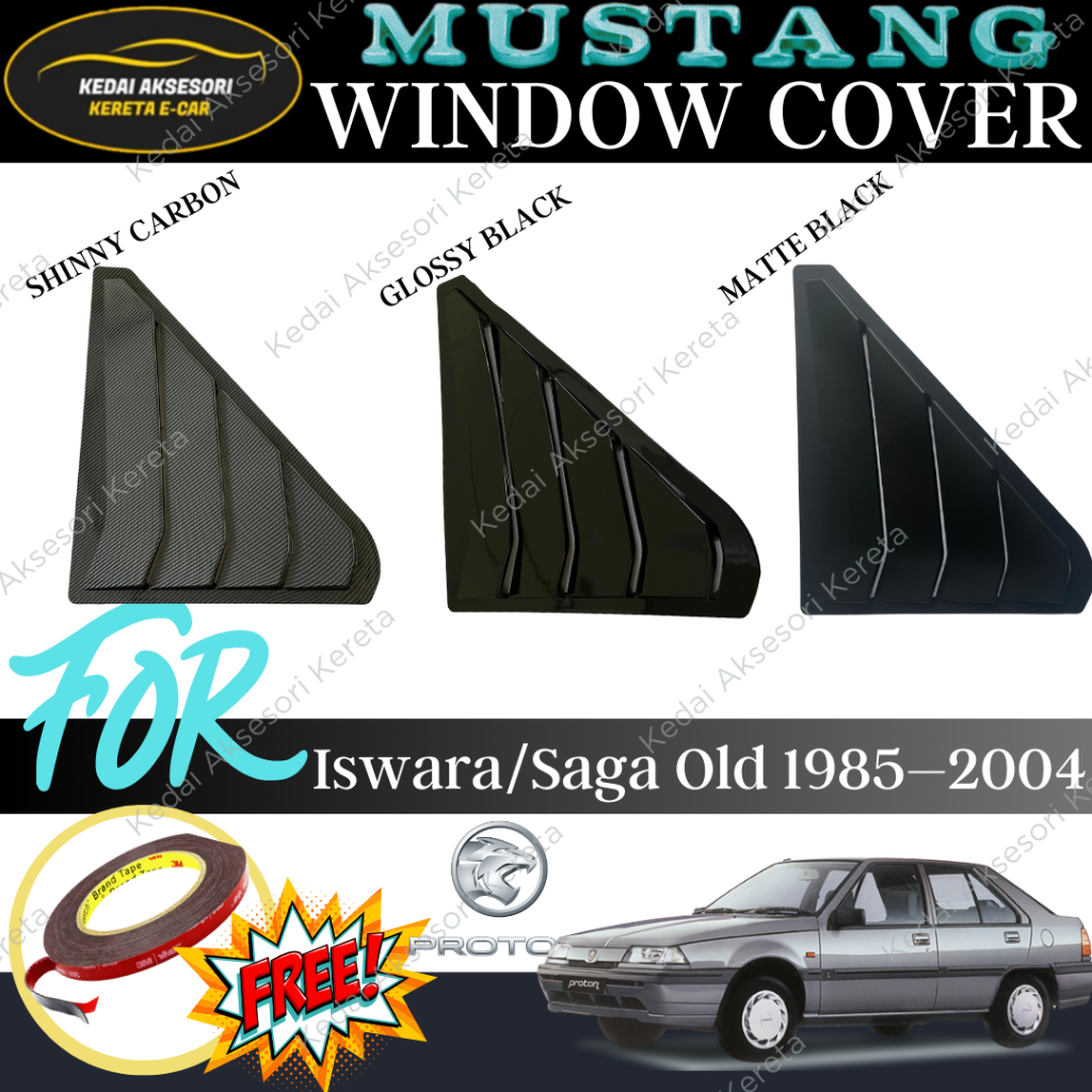 Proton Saga ISWARA 1985-2004 Pelindung Cermin Tingkap Segi Tiga Shark ...