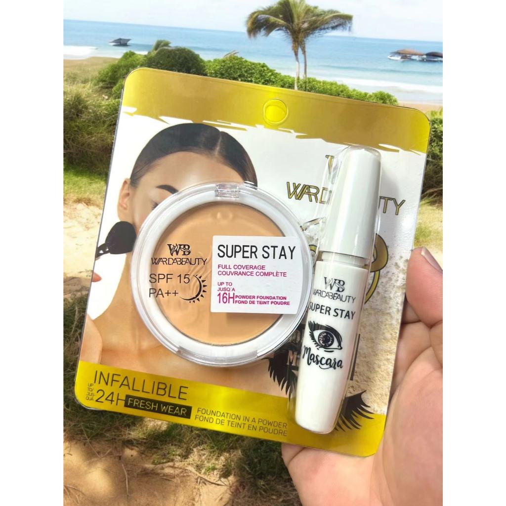 Warda Beauty 2in1 Powder + Mascara | Shopee Malaysia