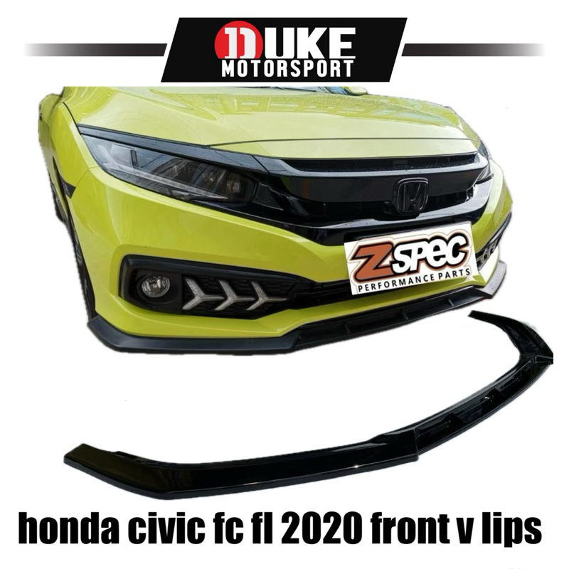 Honda Civic Fc PP Front Lips Front Diffuser Thailand Design 2019-2021 ...