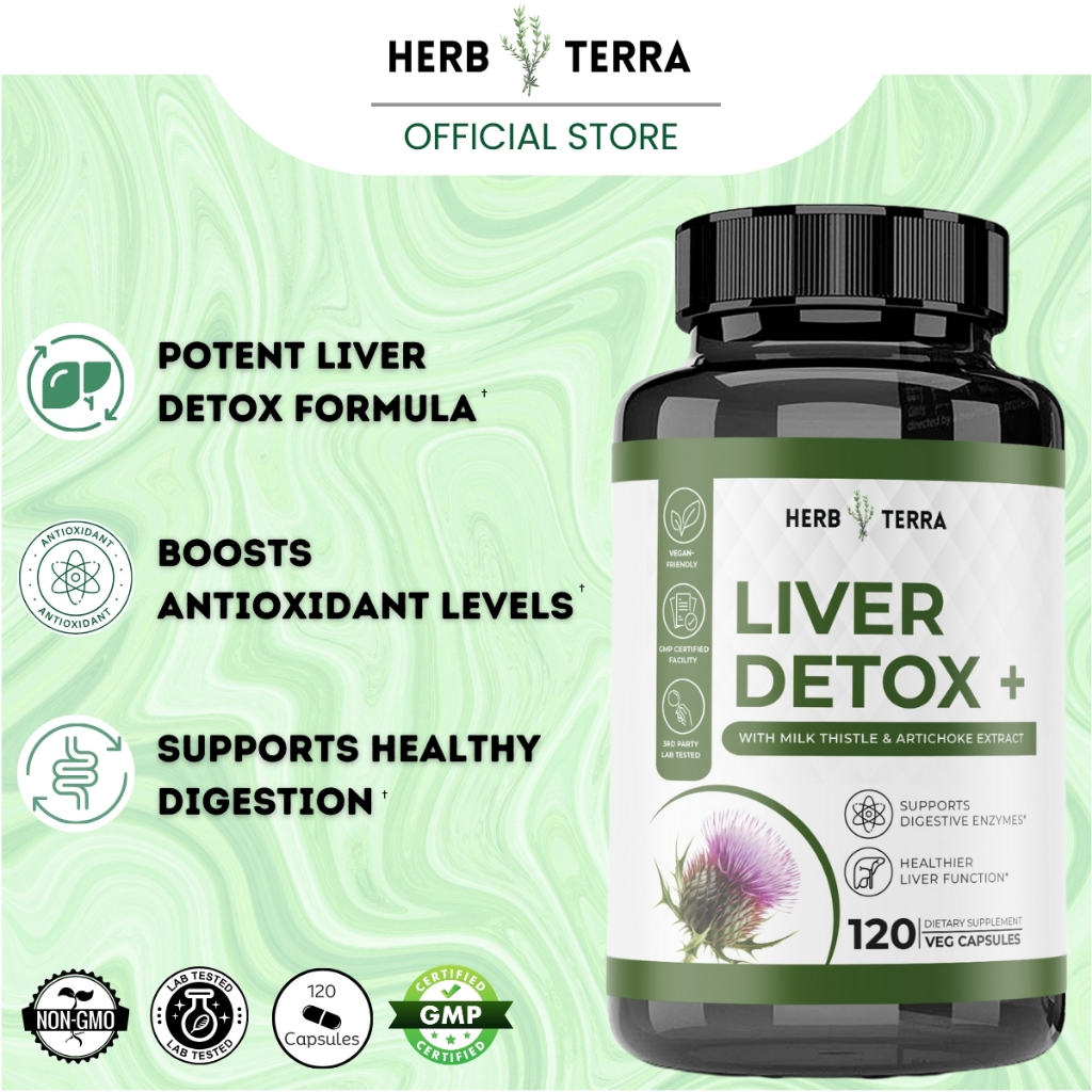 Liver Cleanse Detox & Repair - Artichoke Extract with Milk Thistle for ...