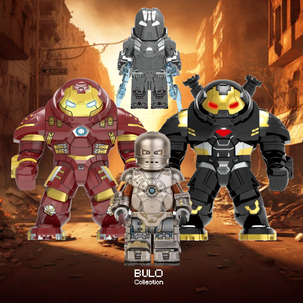 Avengers Iron Man Hulkbuster Custom Minifigures Superhero Movie ...