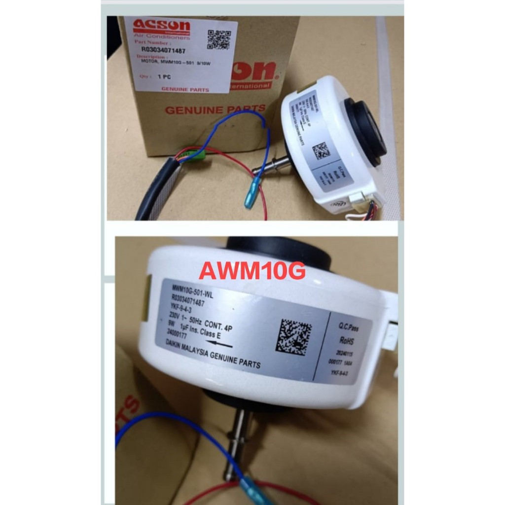 ACSON/DAIKIN FAN MOTOR (I/D) AWM10G | Shopee Malaysia