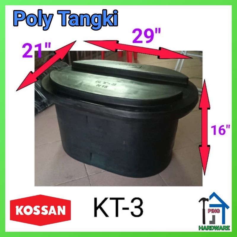 Kossan KT-3 Poly Tangki 30Gallon | Shopee Malaysia