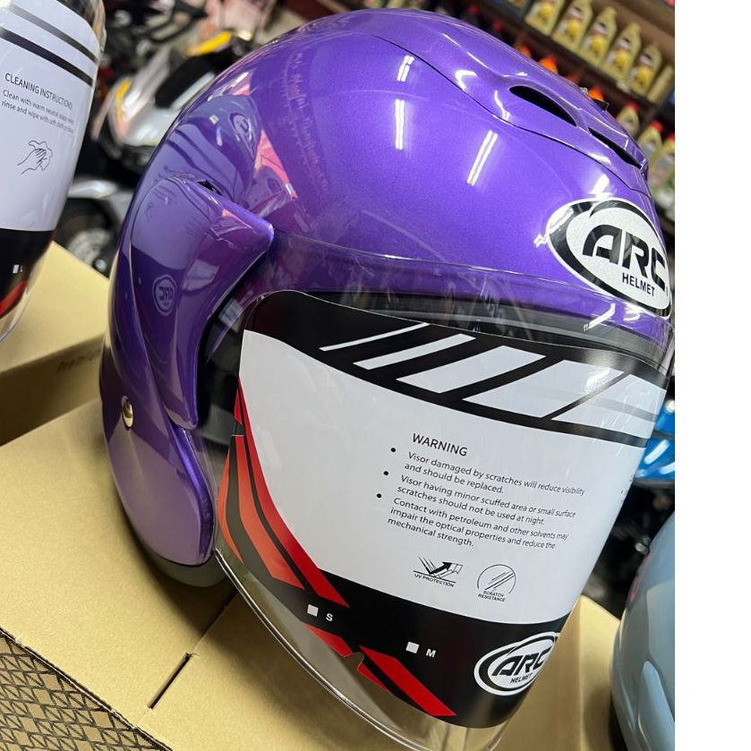 HELMET ARC RITZ New Flash Special Ori Size L-XXL with Sirim Cert Topi ...