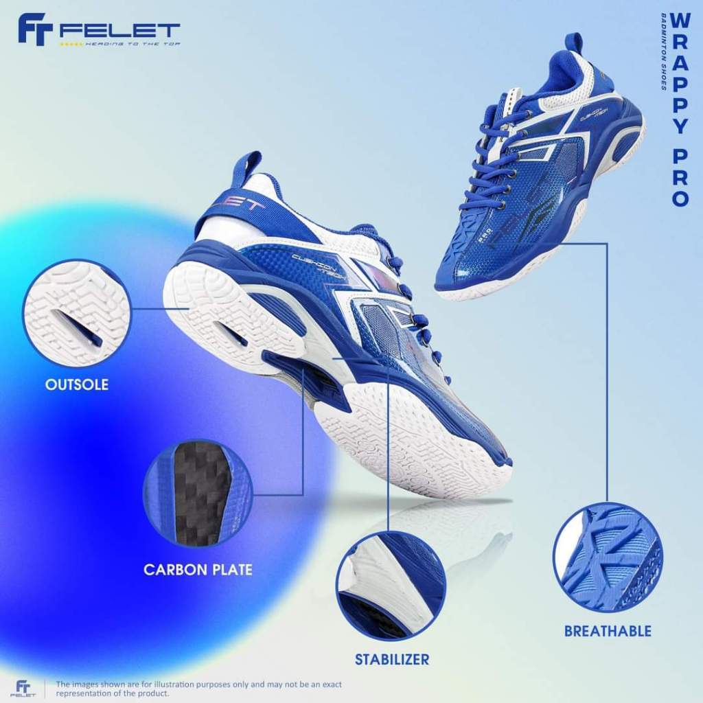 Felet New WRAPPY Pro Badminton Shoes Pro Series | Shopee Malaysia