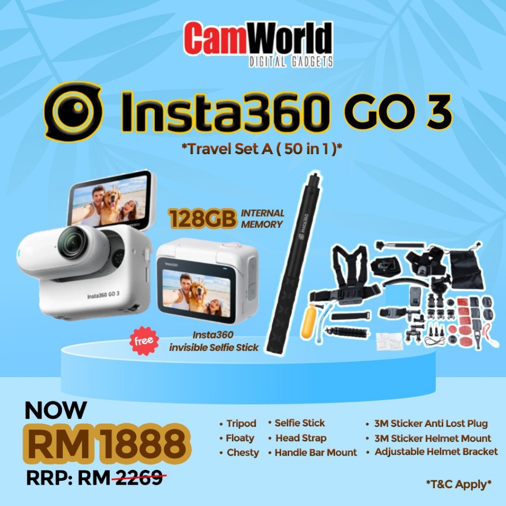 Insta360 / Insta 360 GO 3s ( INSTA360 MALAYSIA ) | Shopee Malaysia