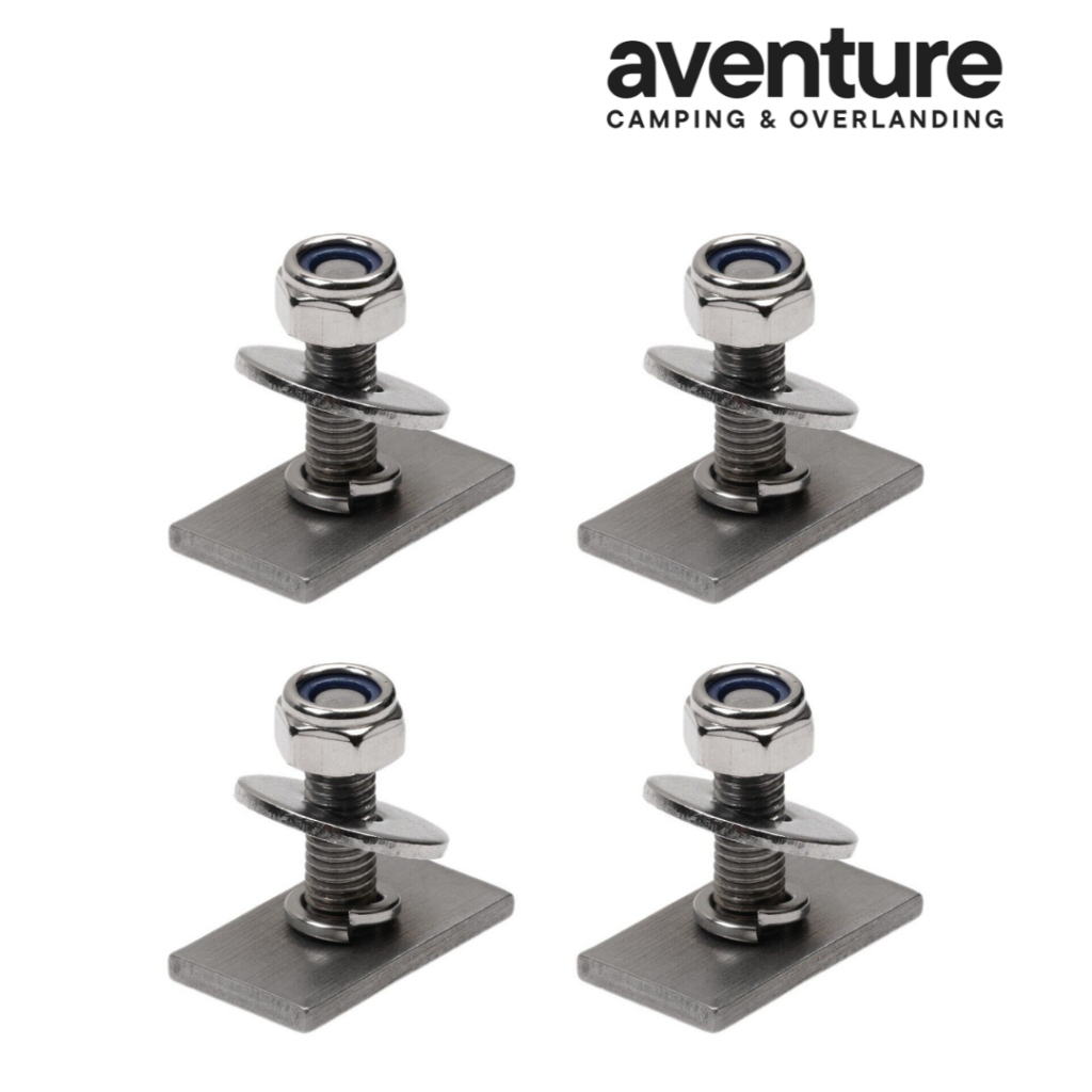 (READY STOCK) 4x Car Awning T-Bolt Kit M8 Lock Nuts for Roof Rack Rail ...