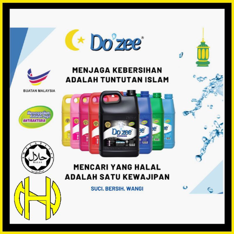 Sabun Pencuci Pakaian Dozee | Sabun Basuh Baju Halal JAKIM 10kg | Sabun ...