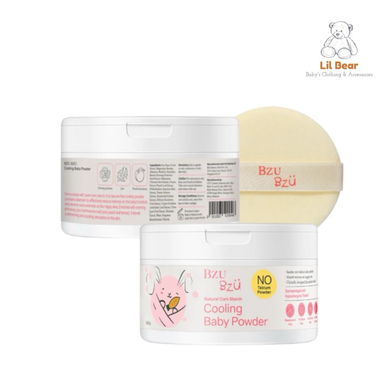 Cooling Baby Powder with Puff (140g) | Shopee Malaysia