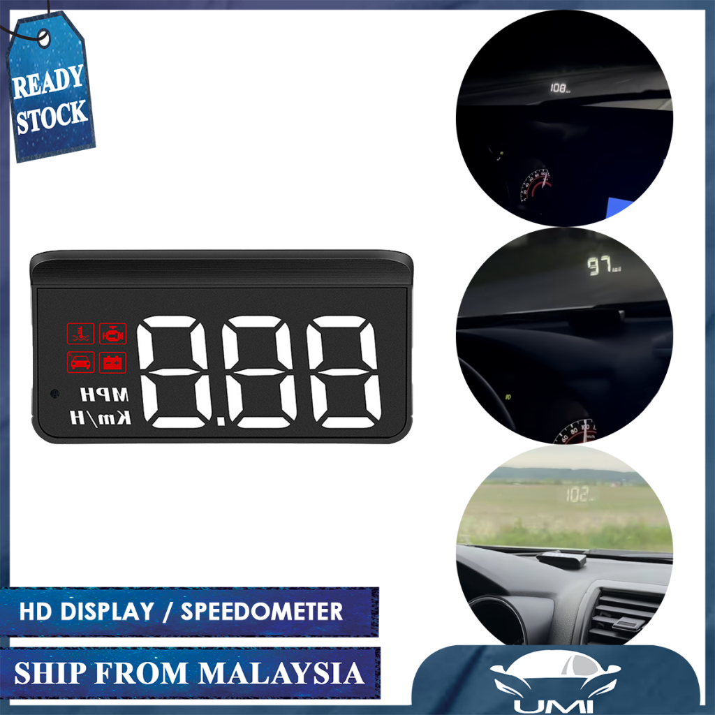 Car Windshield Reflective Head Up Display OBD Meter Display Speed ...