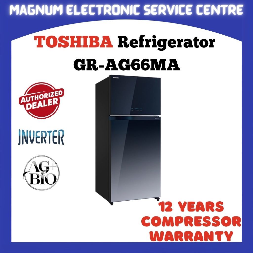 Toshiba 661L GR-AG66MA 2 Doors Inverter Compressor Refrigerator Peti ...