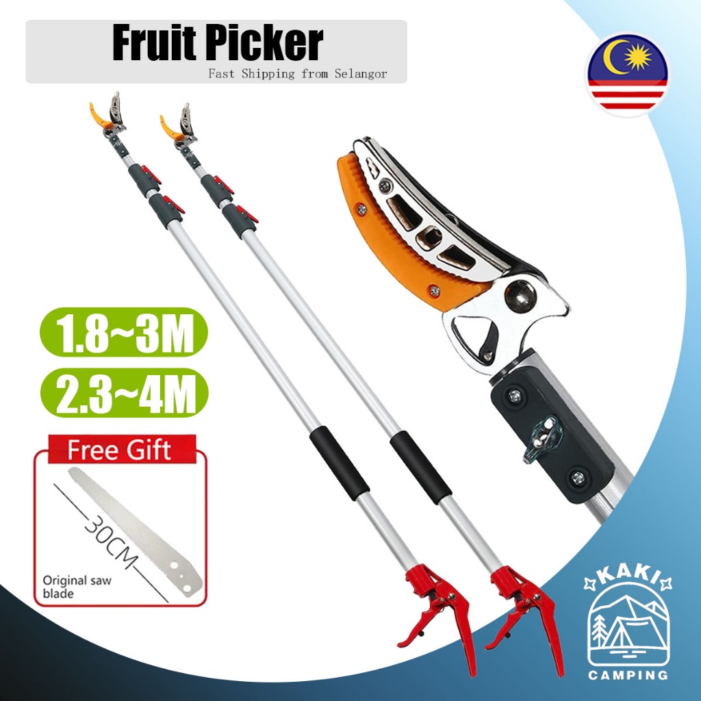 Fruit Picker 4 Meters Extendable High-altitude Fruit Cutter Scissors ...