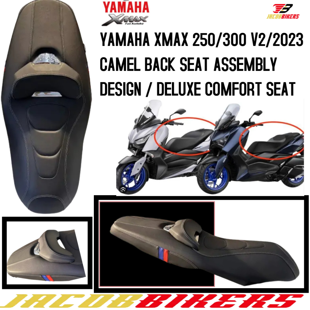YAMAHA XMAX 250/300 V2/2023 CAMEL BACK SEAT ASSEMBLY DESIGN / DELUXE ...