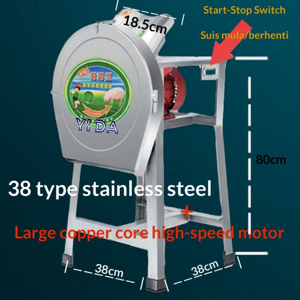 Stainless Steel Agricultural material shredders, Mini Leaf Chopper ...