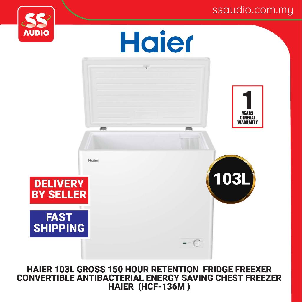 HAIER HCF-136M 103L GROSS 150 HOUR RETENTION FRIDGE FREEXER CONVERTIBLE ...