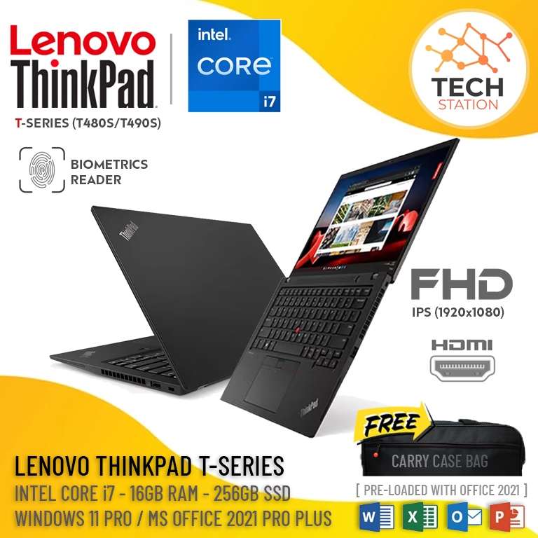 LENOVO THINKPAD T490s/ T480s [CORE i7/i5-8TH GEN / 16B RAM / UP TO 2TB ...