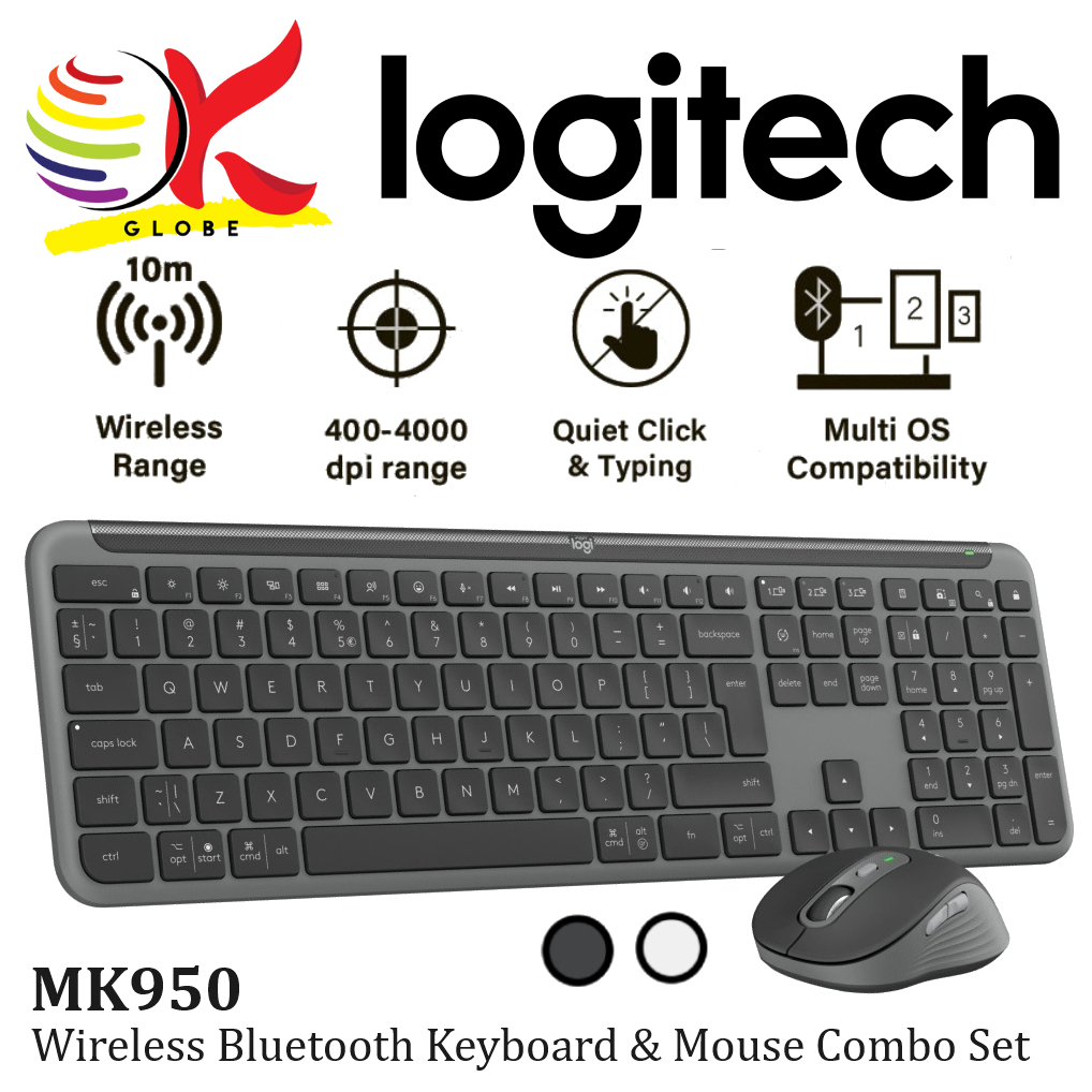 LOGITECH SIGNATURE MK950 SLIM WIRELESS COMBO SET KEYBOARD AND MOUSE ...